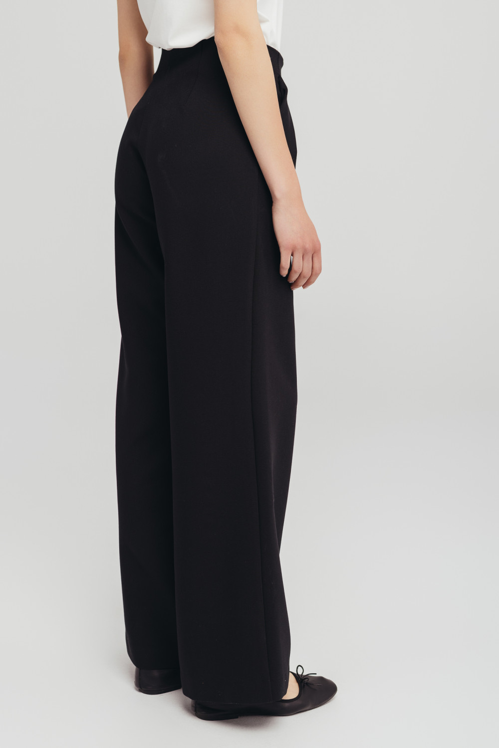 Legend Pantalone - Ženske crne pantalone širokih nogavica | Legend ...