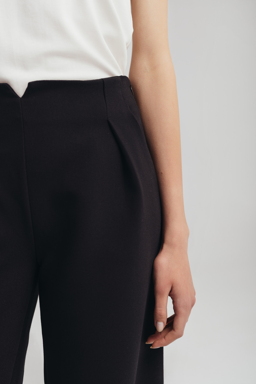 Legend Pantalone - Ženske crne pantalone širokih nogavica | Legend ...
