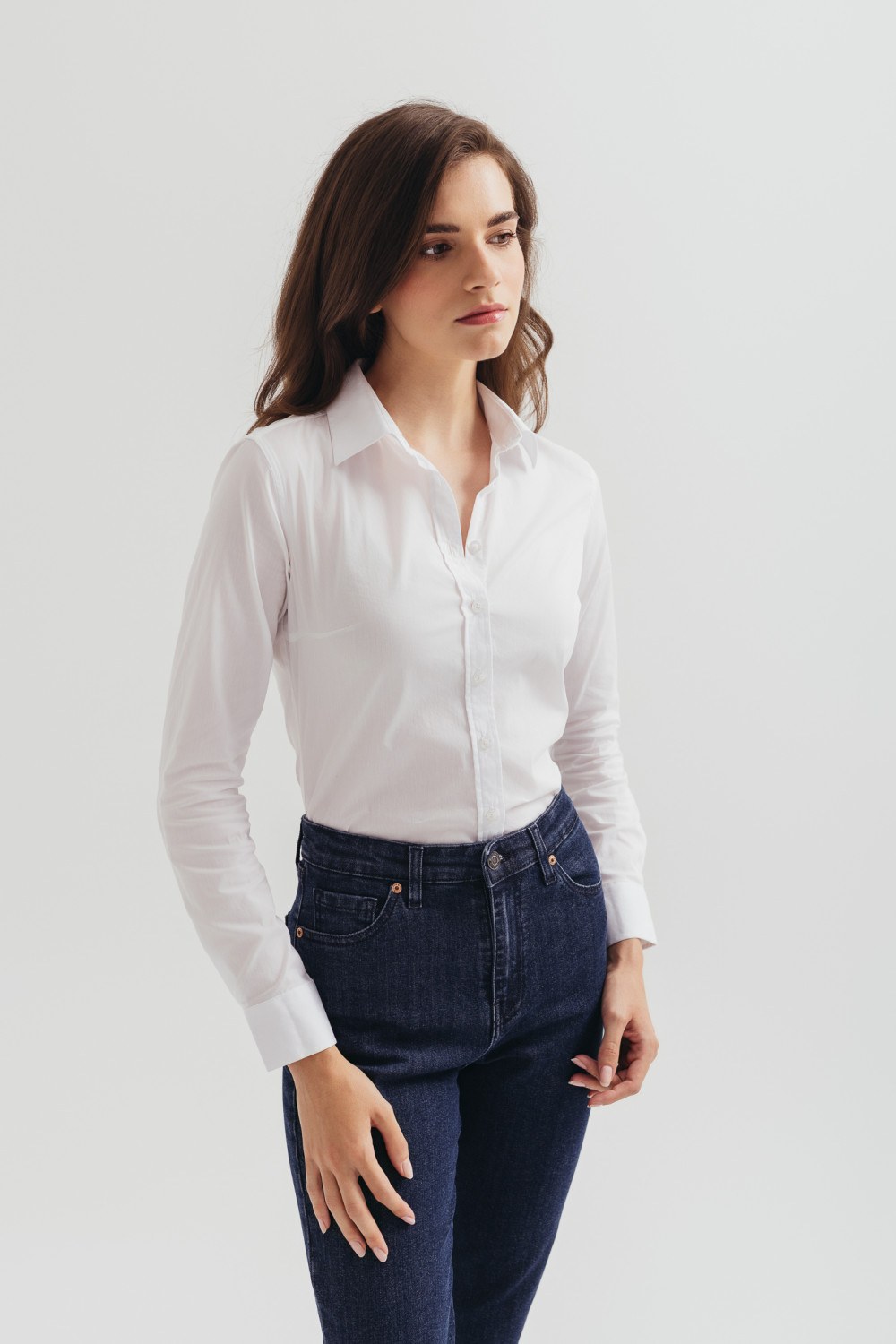 Legend Košulje - Bela ženska slim fit košulja -basic model | Legend ...